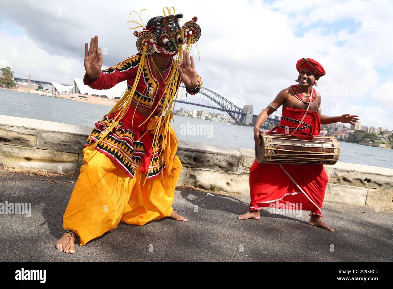 Chitrasena Dance Company near Mrs Macquaries Chair with the Sydney ...