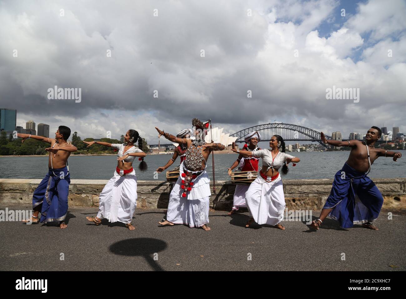 Chitrasena Dance Company near Mrs Macquaries Chair with the Sydney ...