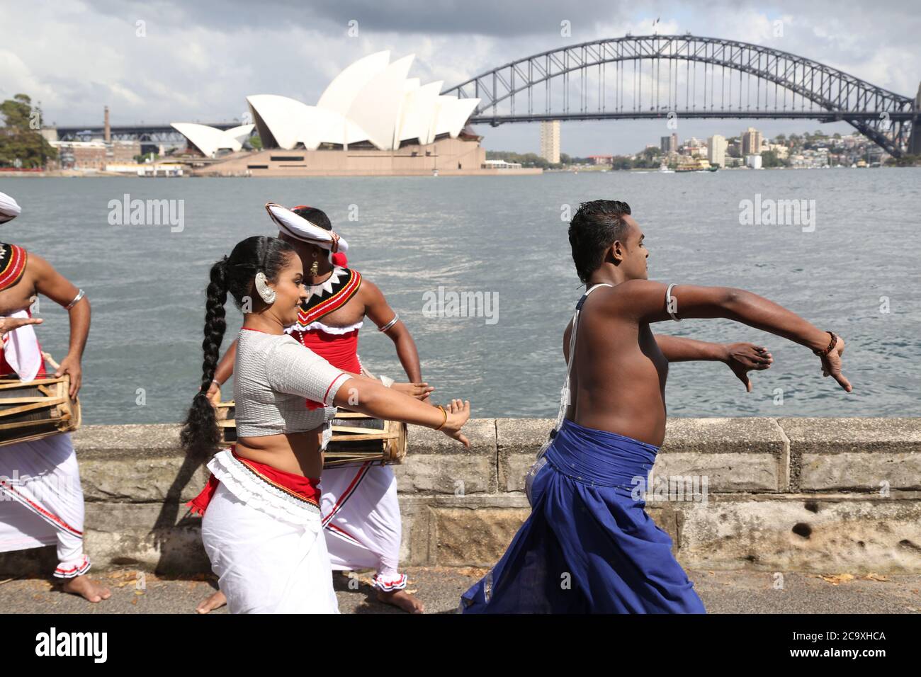 Chitrasena Dance Company near Mrs Macquaries Chair with the Sydney ...