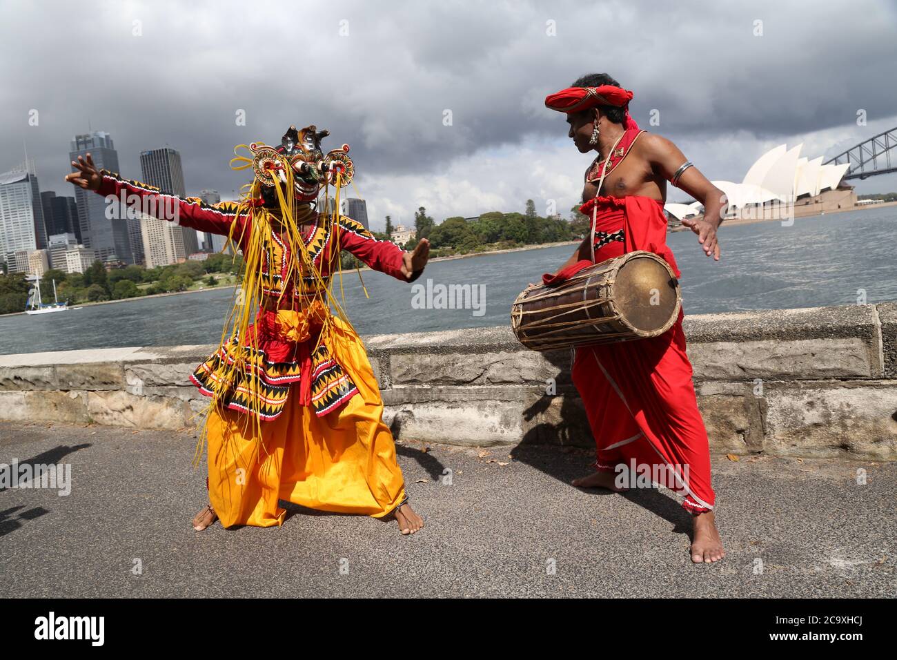 Chitrasena Dance Company near Mrs Macquaries Chair with the Sydney ...