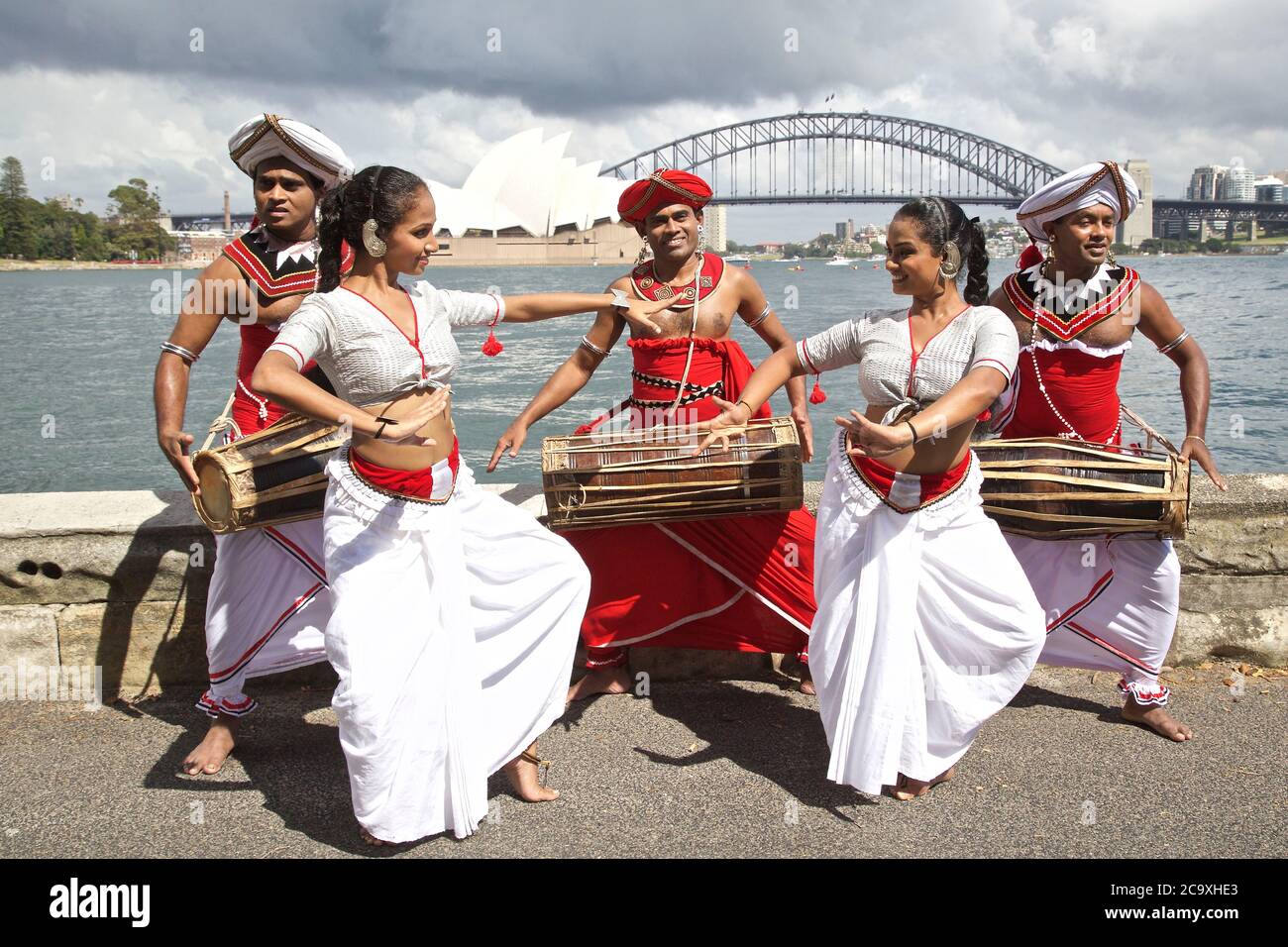 Chitrasena Dance Company near Mrs Macquaries Chair with the Sydney ...