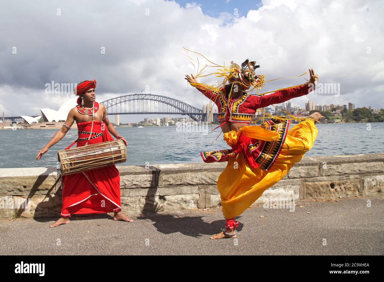 Chitrasena Dance Company near Mrs Macquaries Chair with the Sydney ...