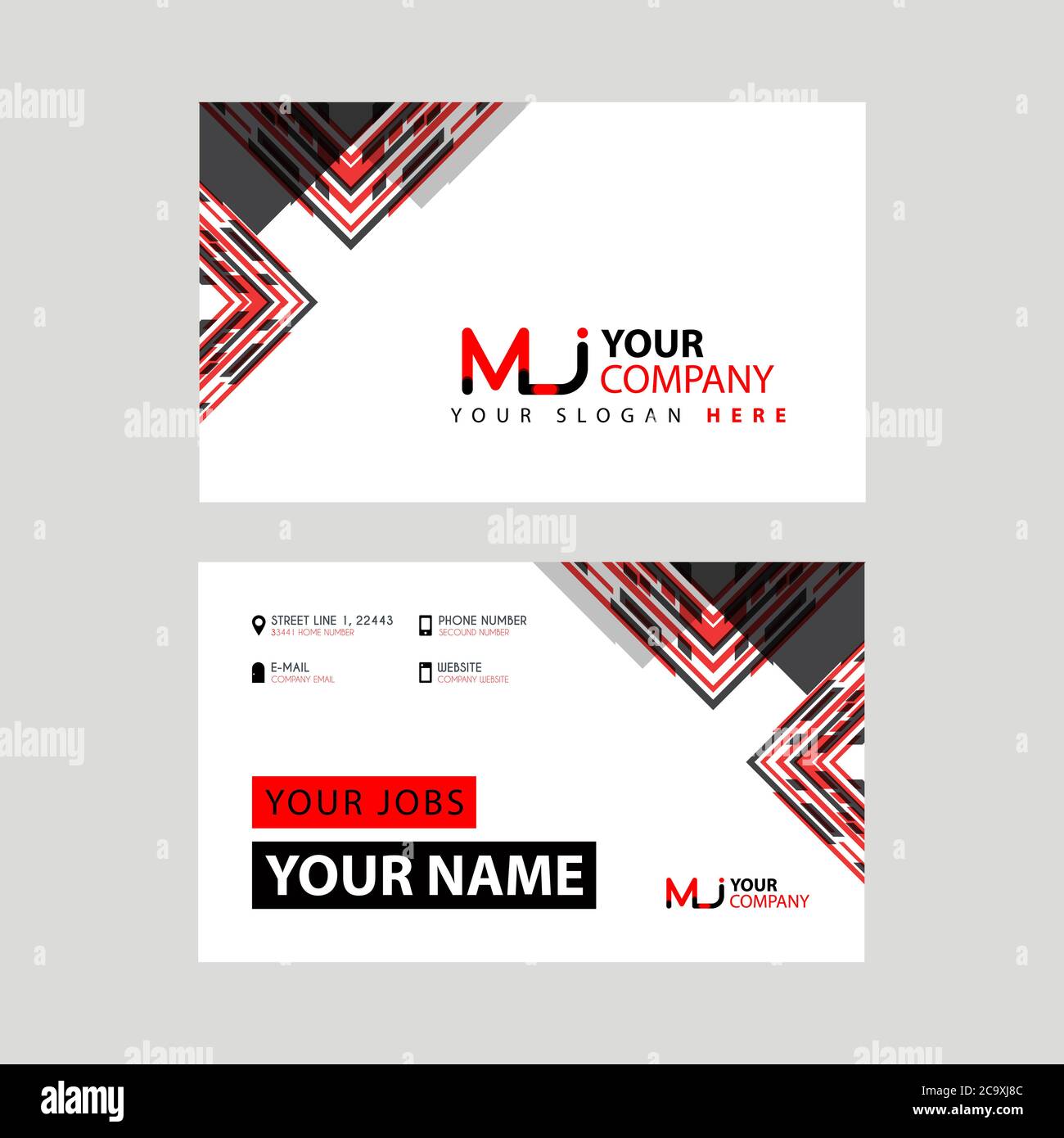 the MJ logo letter with box decoration on the edge, and a bonus ...