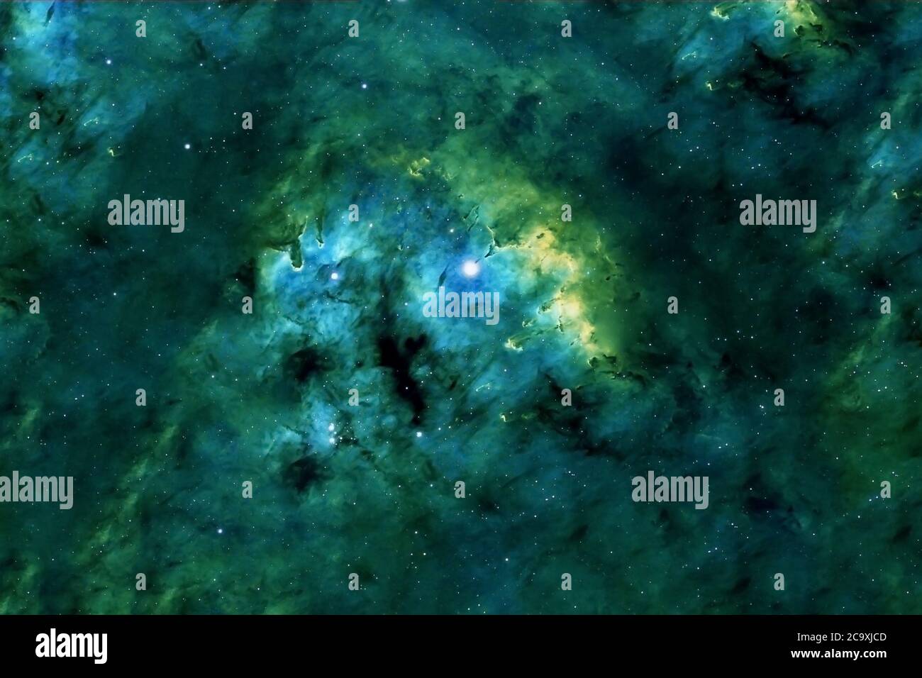 A beautiful colored galaxy. Elements of this image were furnished by ...