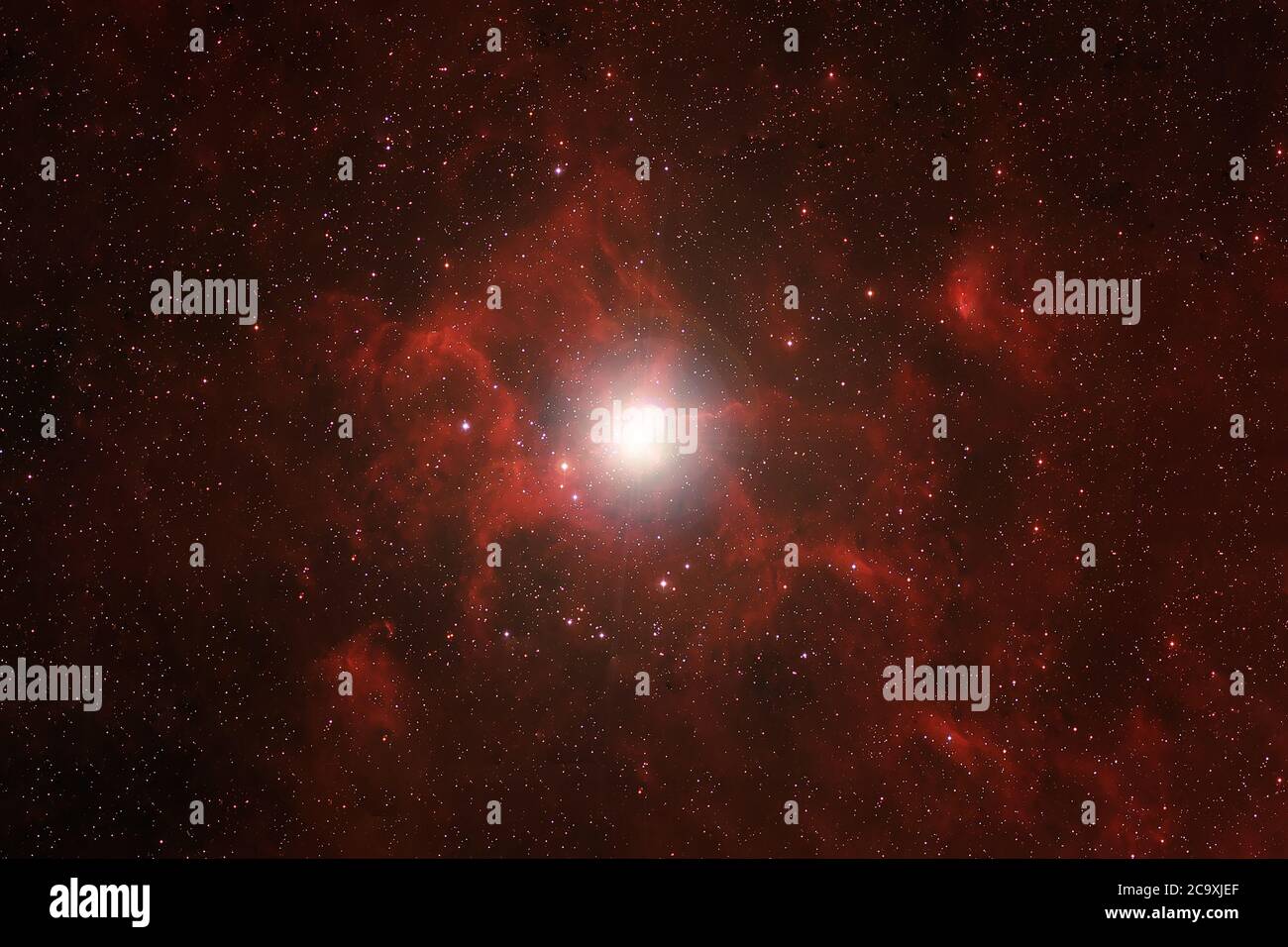 Red space nebula. Elements of this image were furnished by NASA Stock ...