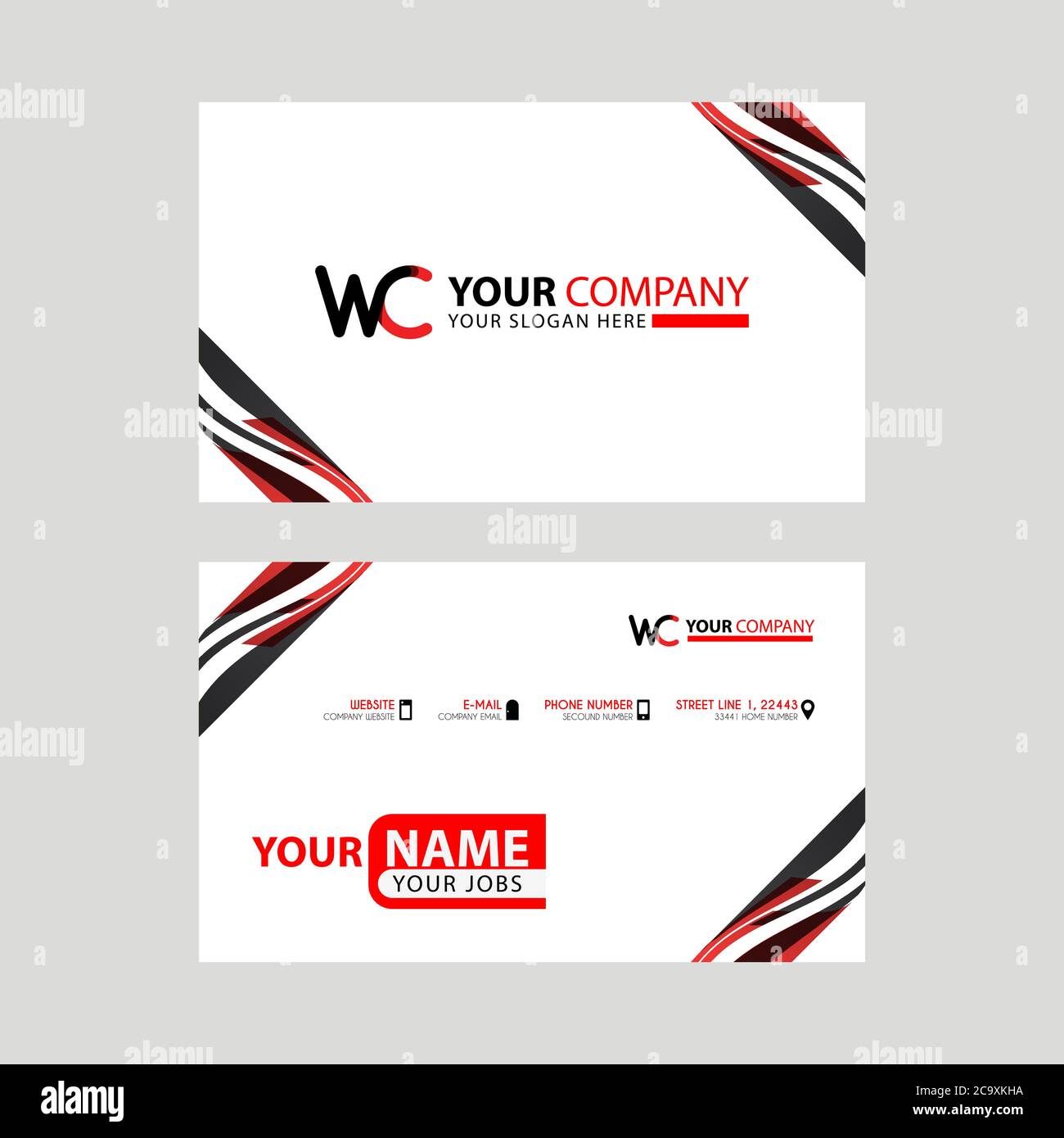 the WC logo letter with box decoration on the edge, and a bonus ...