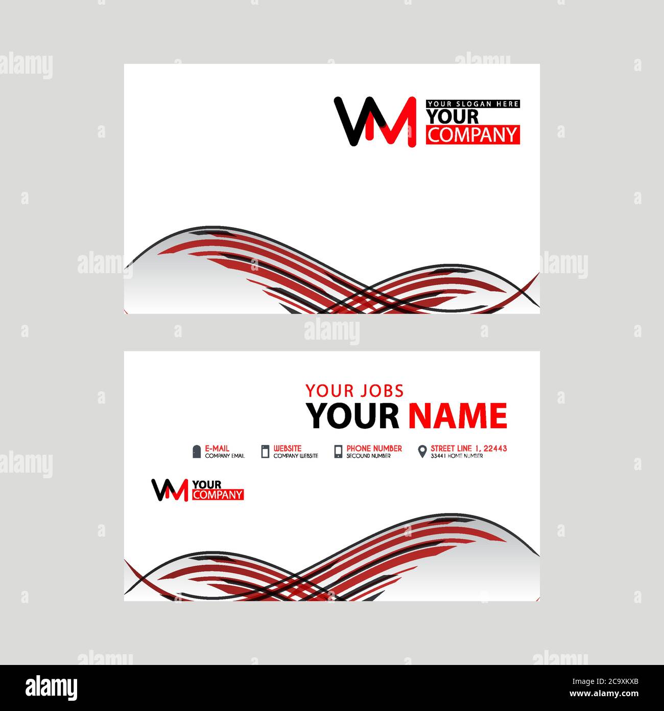 Red white v m logo v m hi-res stock photography and images - Alamy
