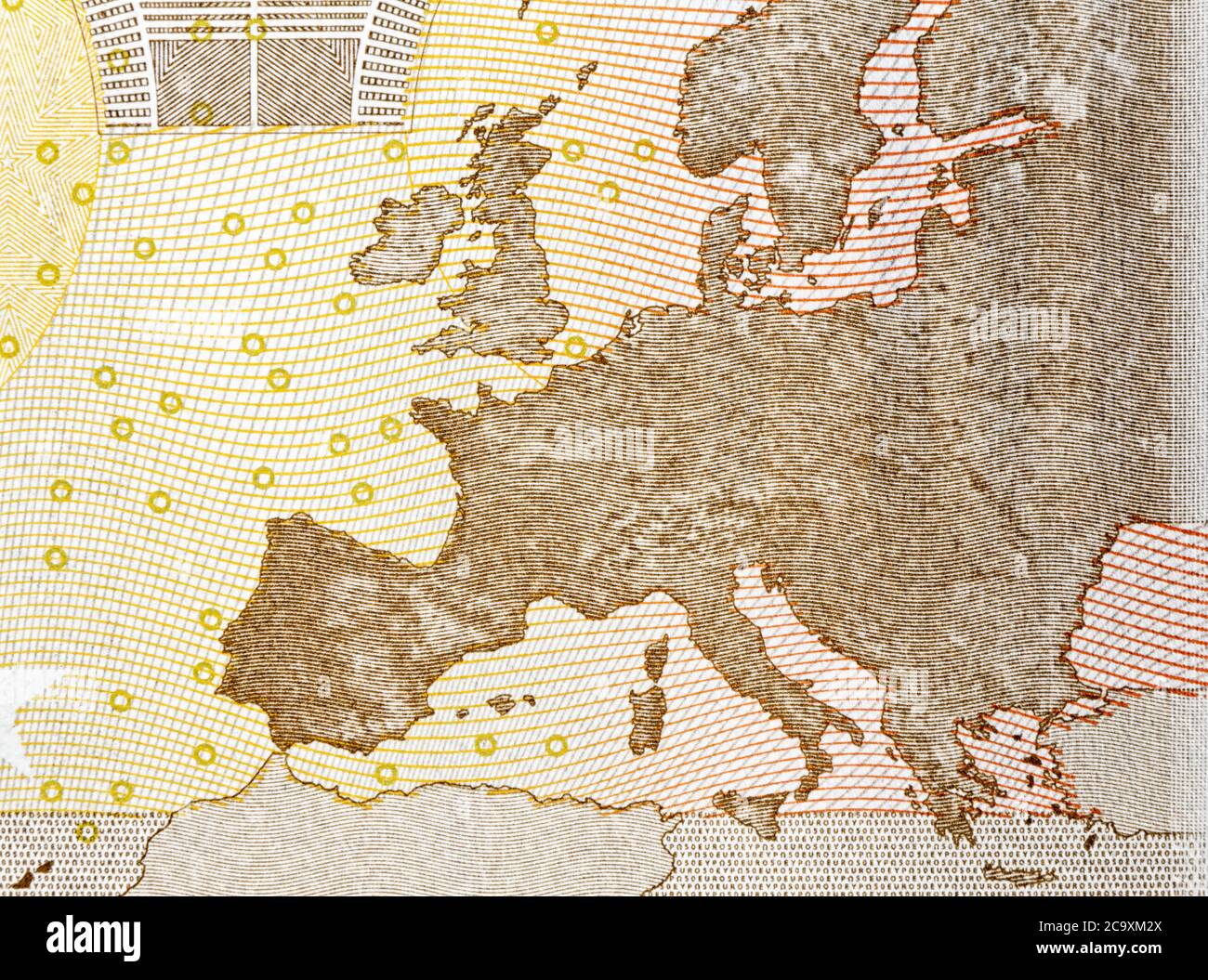 Europe currency map hi-res stock photography and images - Alamy