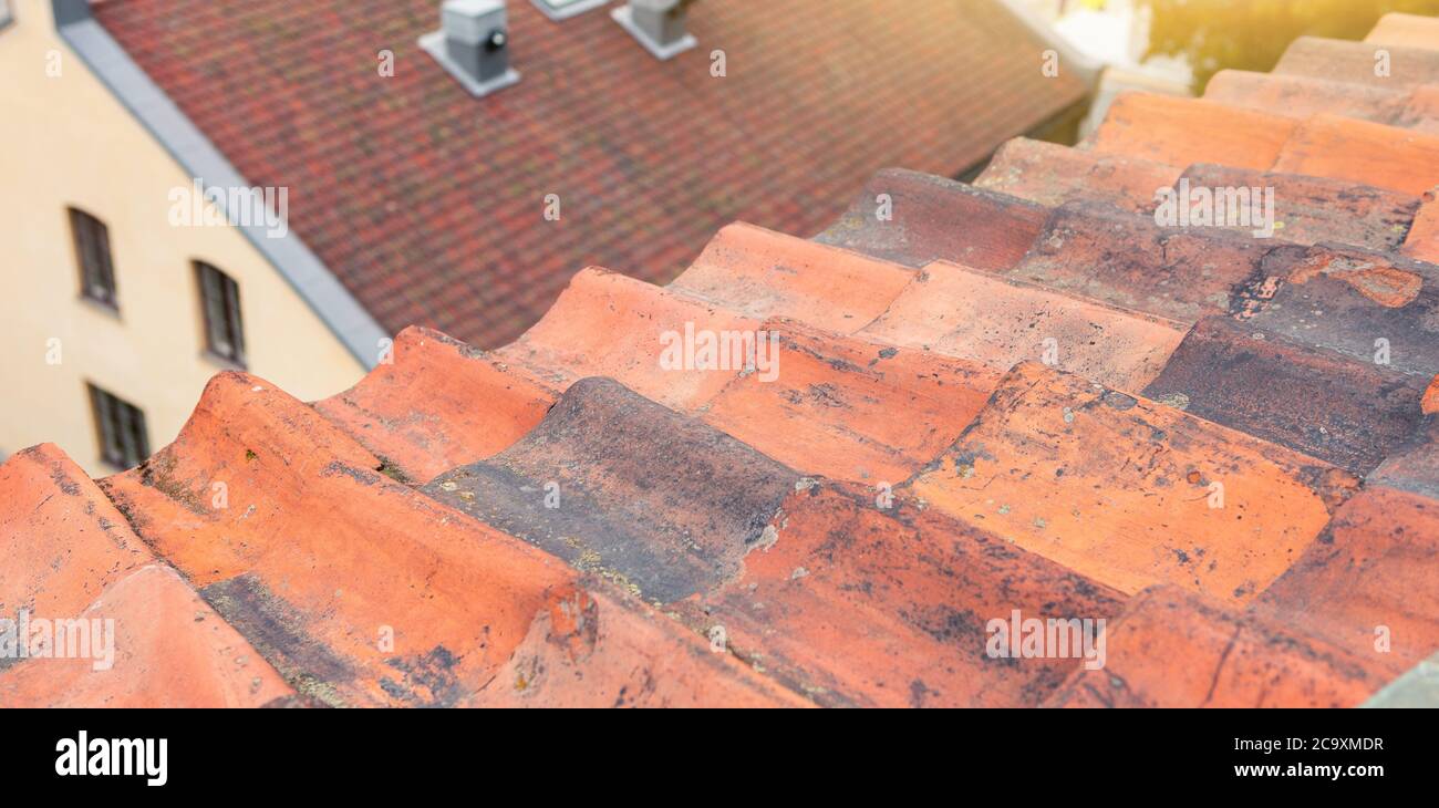 Clay tile roof old house hi-res stock photography and images - Alamy