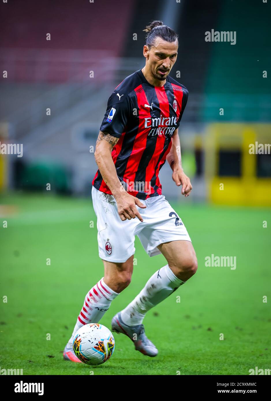 Zlatan Ibrahimovic of AC Milan during the Serie A 2019/20 match between ...