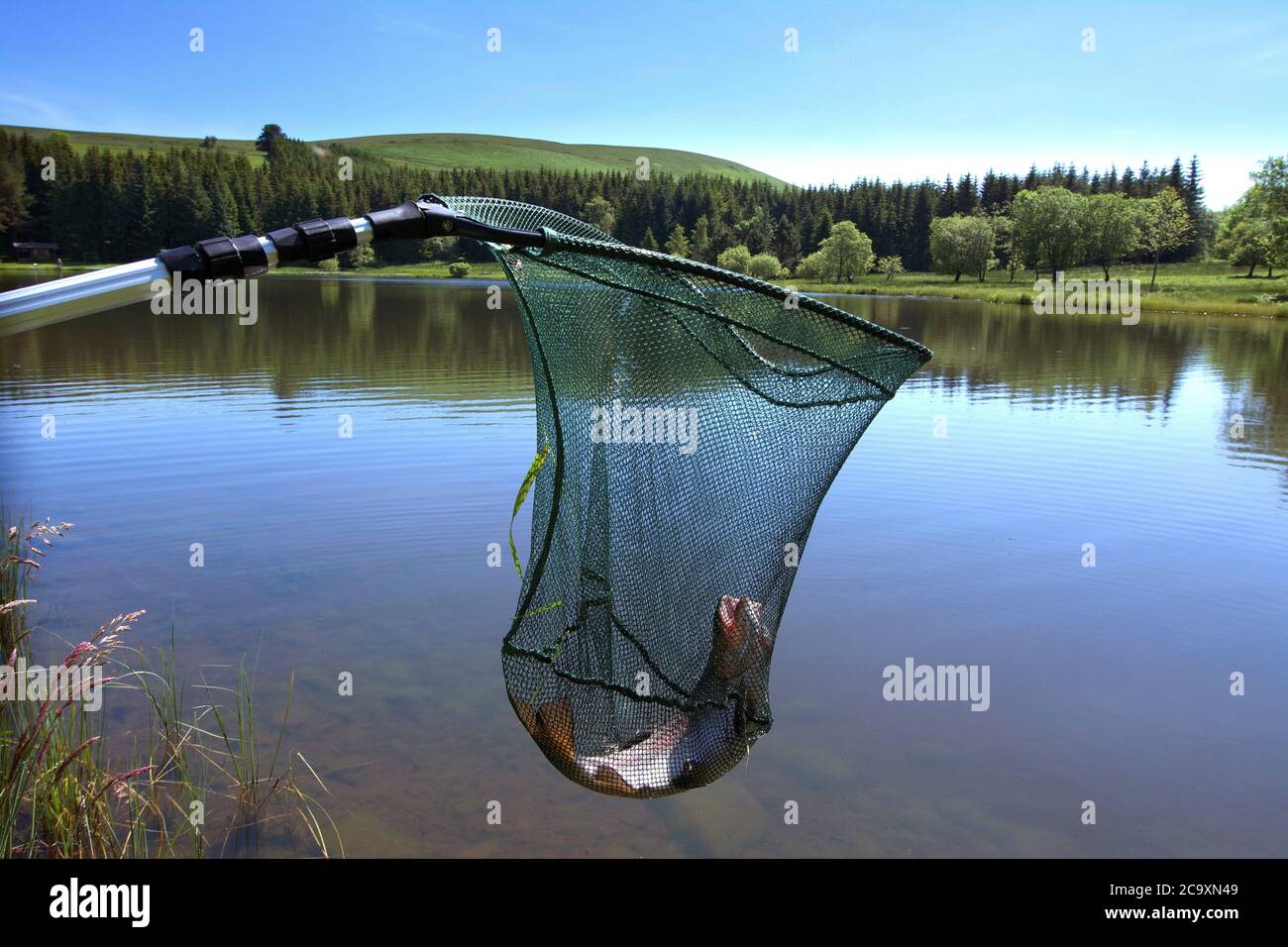 Fishing net in a river hi-res stock photography and images - Alamy