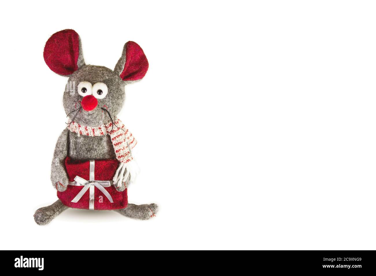 Little mouse toy, symbol of Chinese happy new 2020 with gift. Horoscope ...