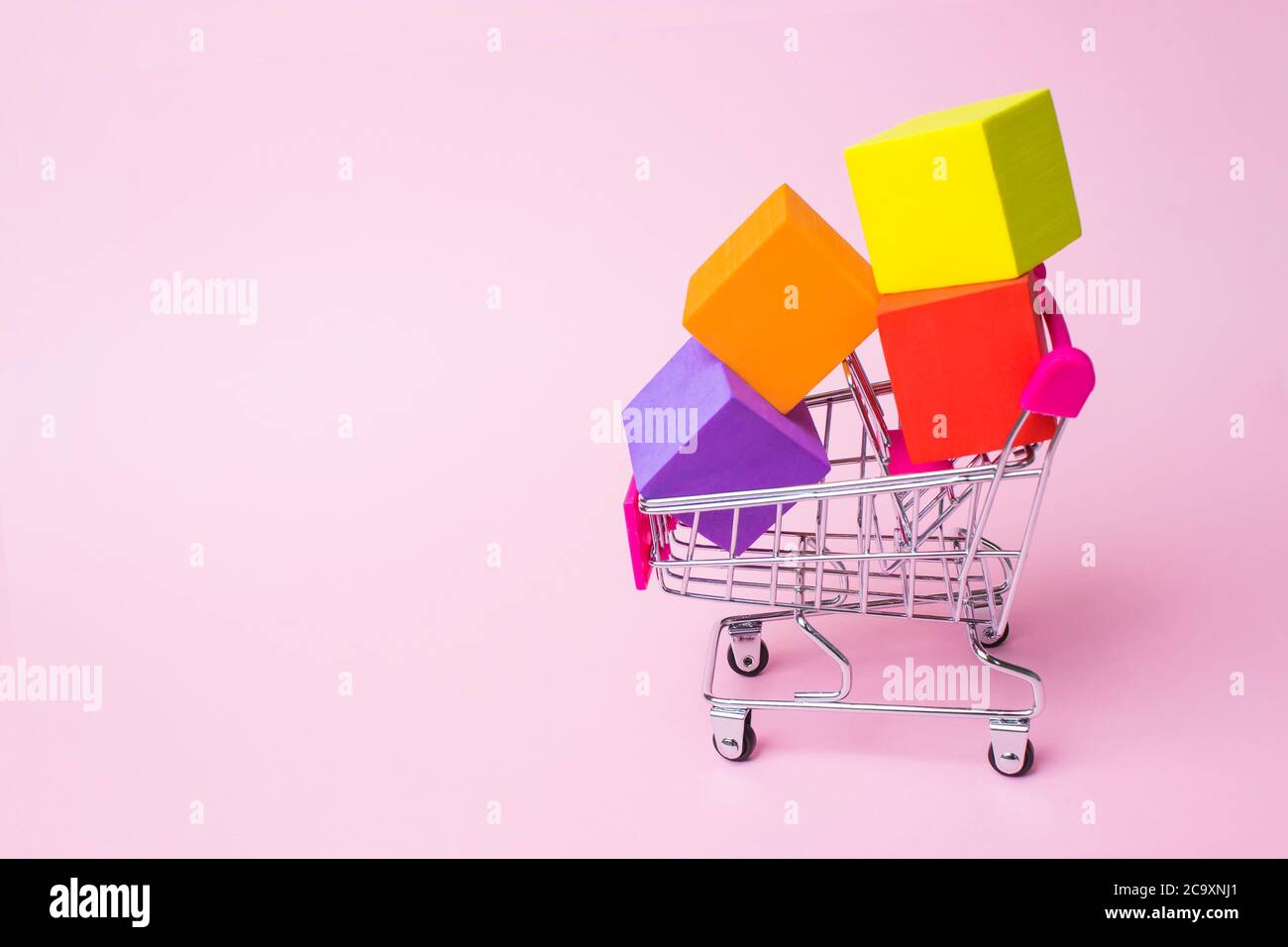 Pink plastic trolley hi-res stock photography and images - Alamy