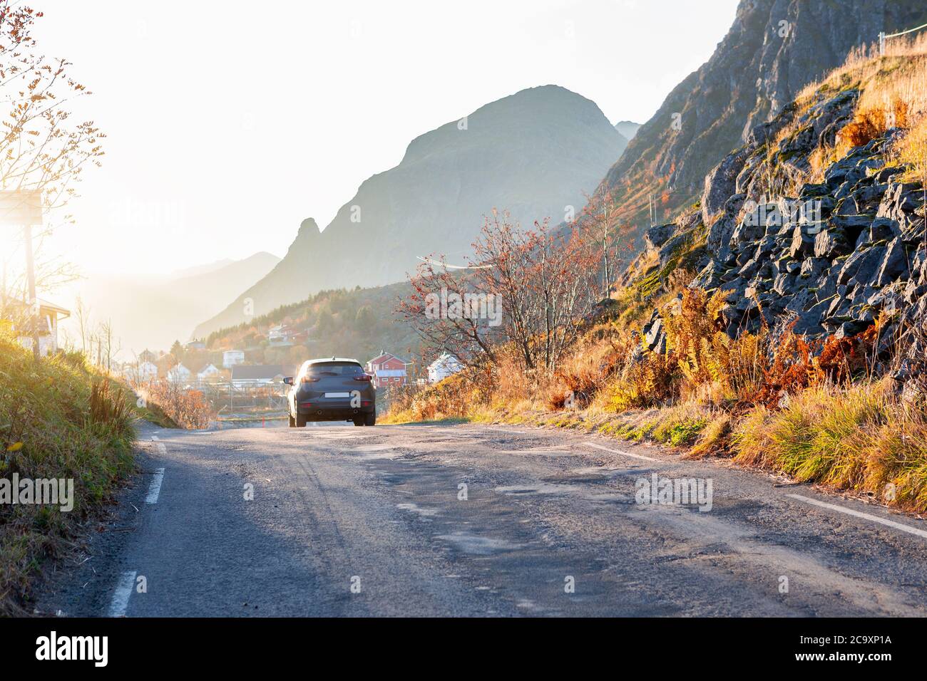 Car driving mountain hi-res stock photography and images - Alamy