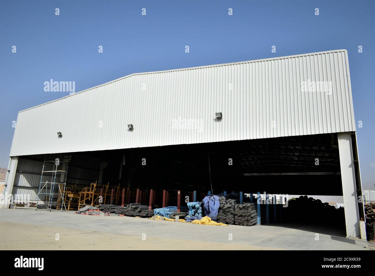 Industrial warehouse interior and outdoor of roof ceiling structure ...