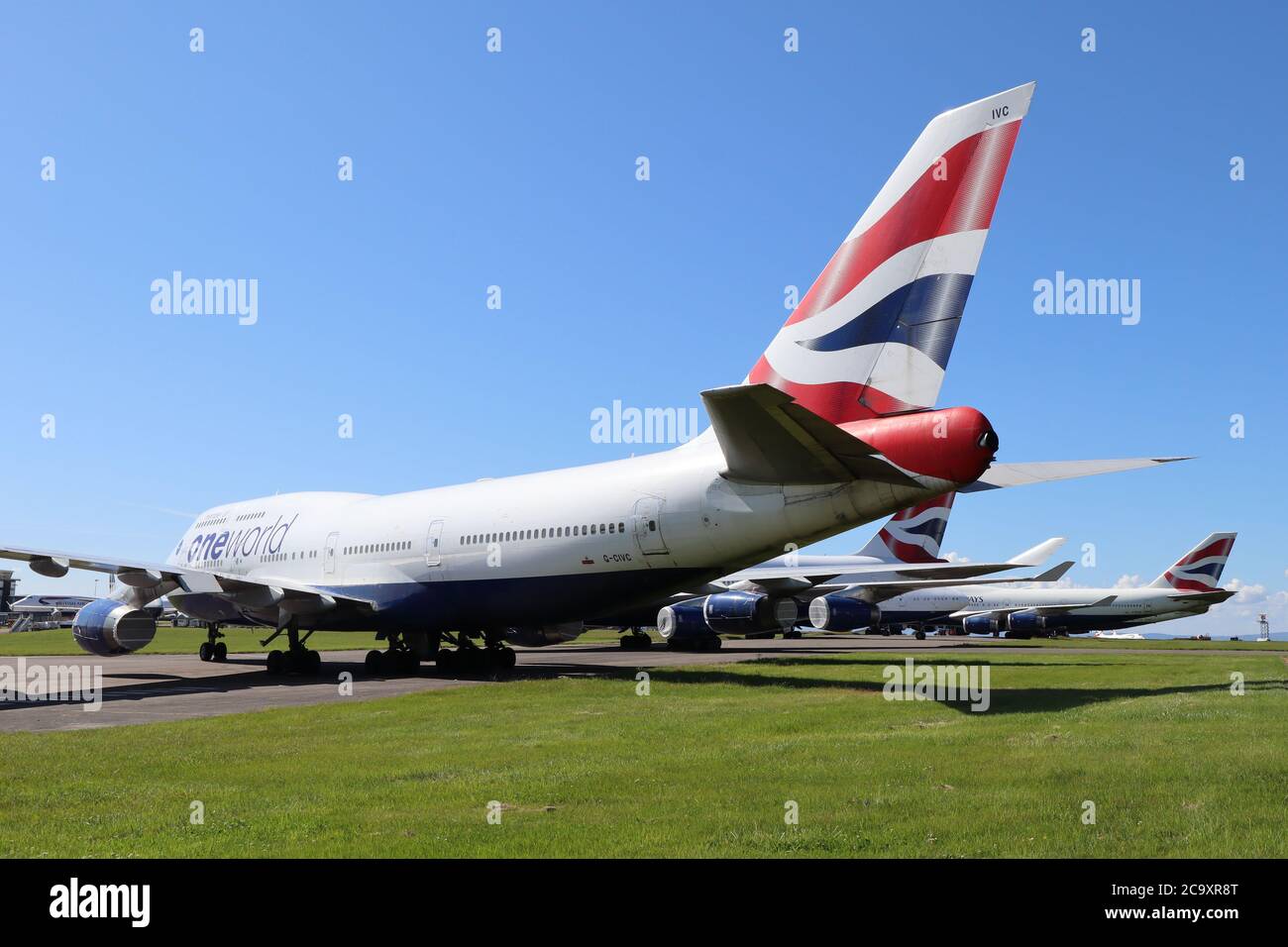 BA 747 Graveyard at Cardiff Airport Stock Photo - Alamy