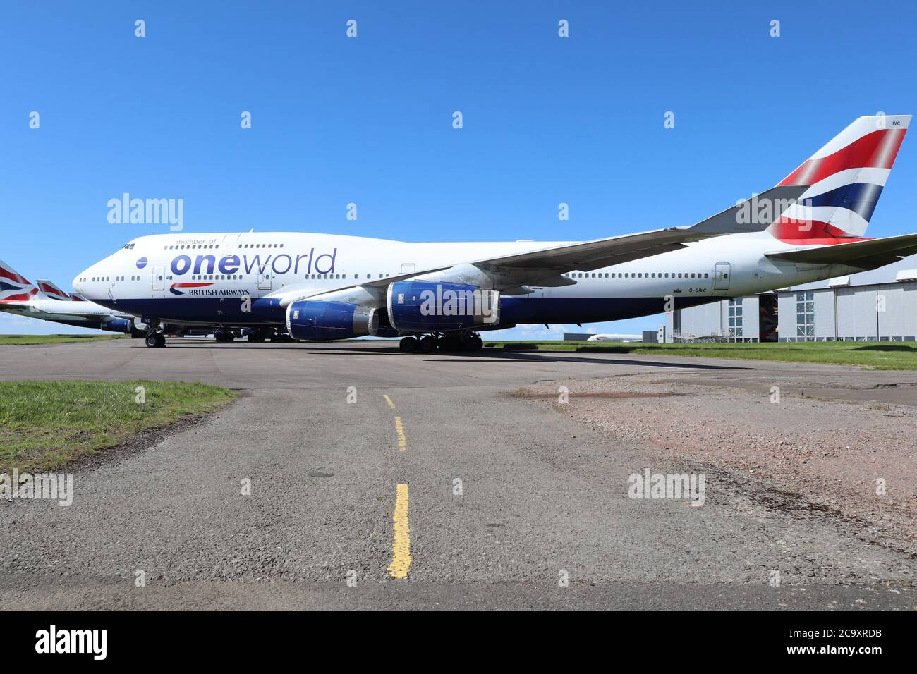 BA 747 Graveyard at Cardiff Airport Stock Photo - Alamy