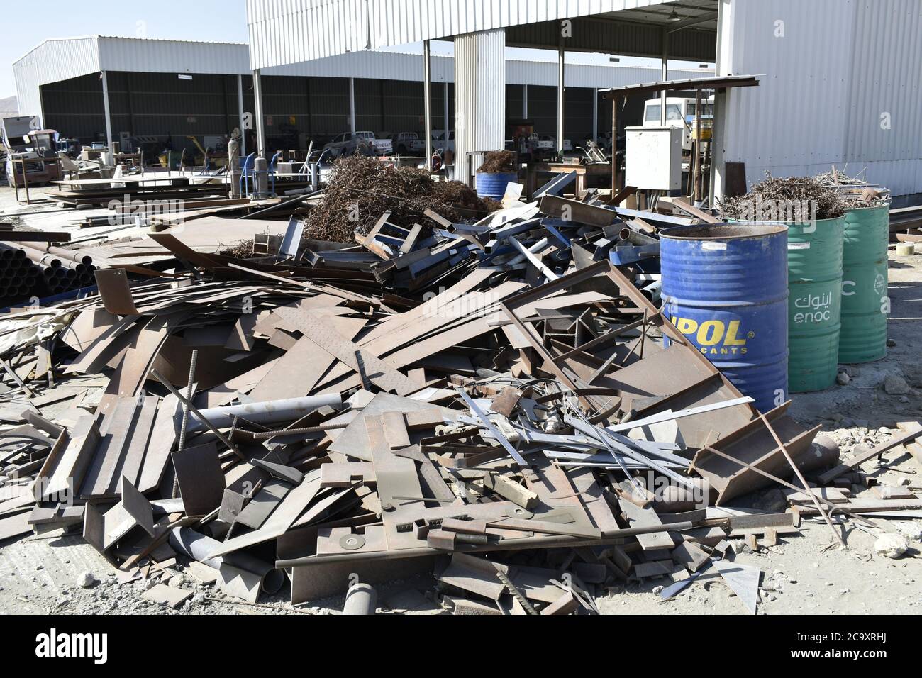 Muscat, Oman - 08-08-2020 : Industrial Wastages and scrabs in the ...
