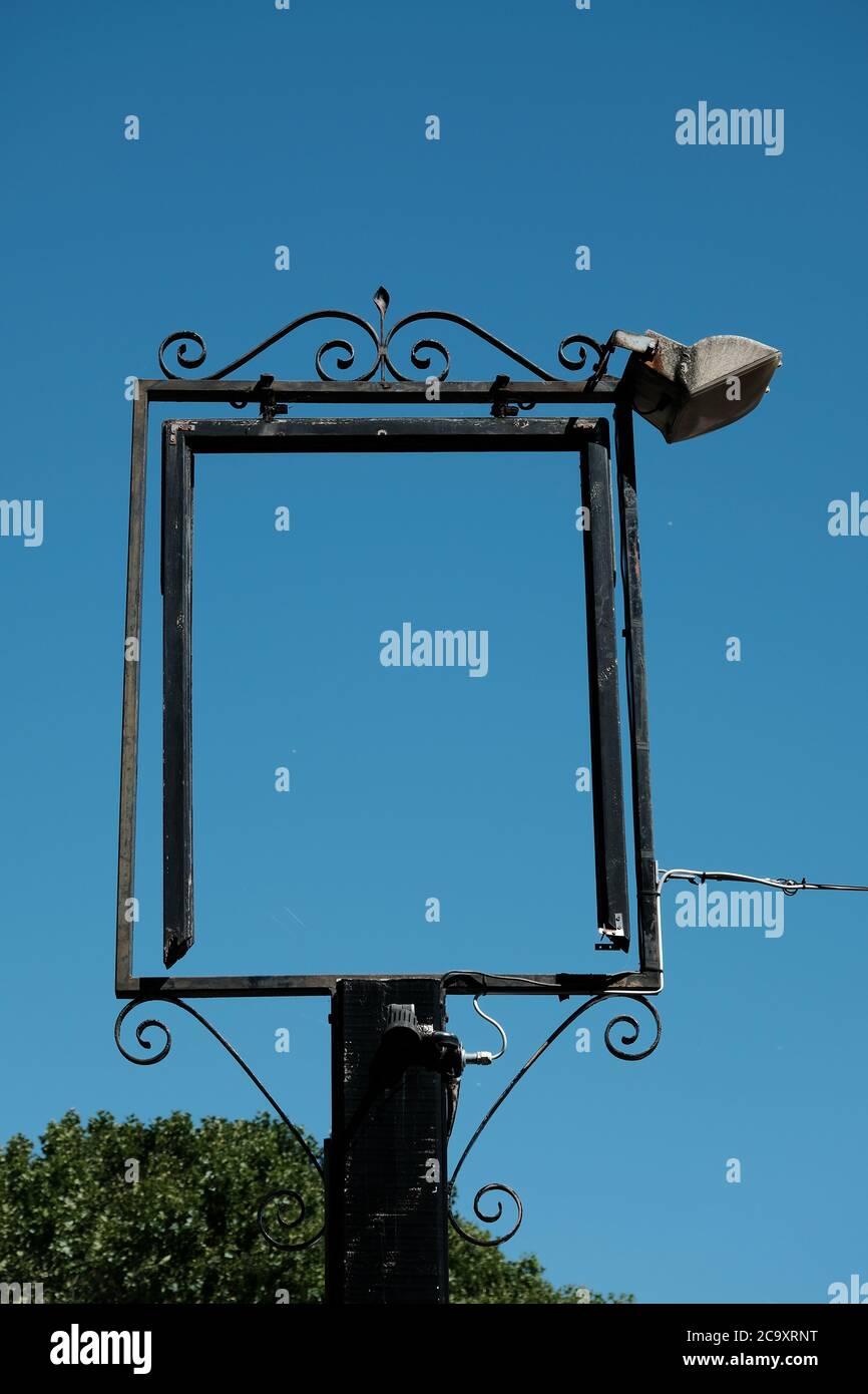 Empty Pub Sign Stock Photo - Alamy