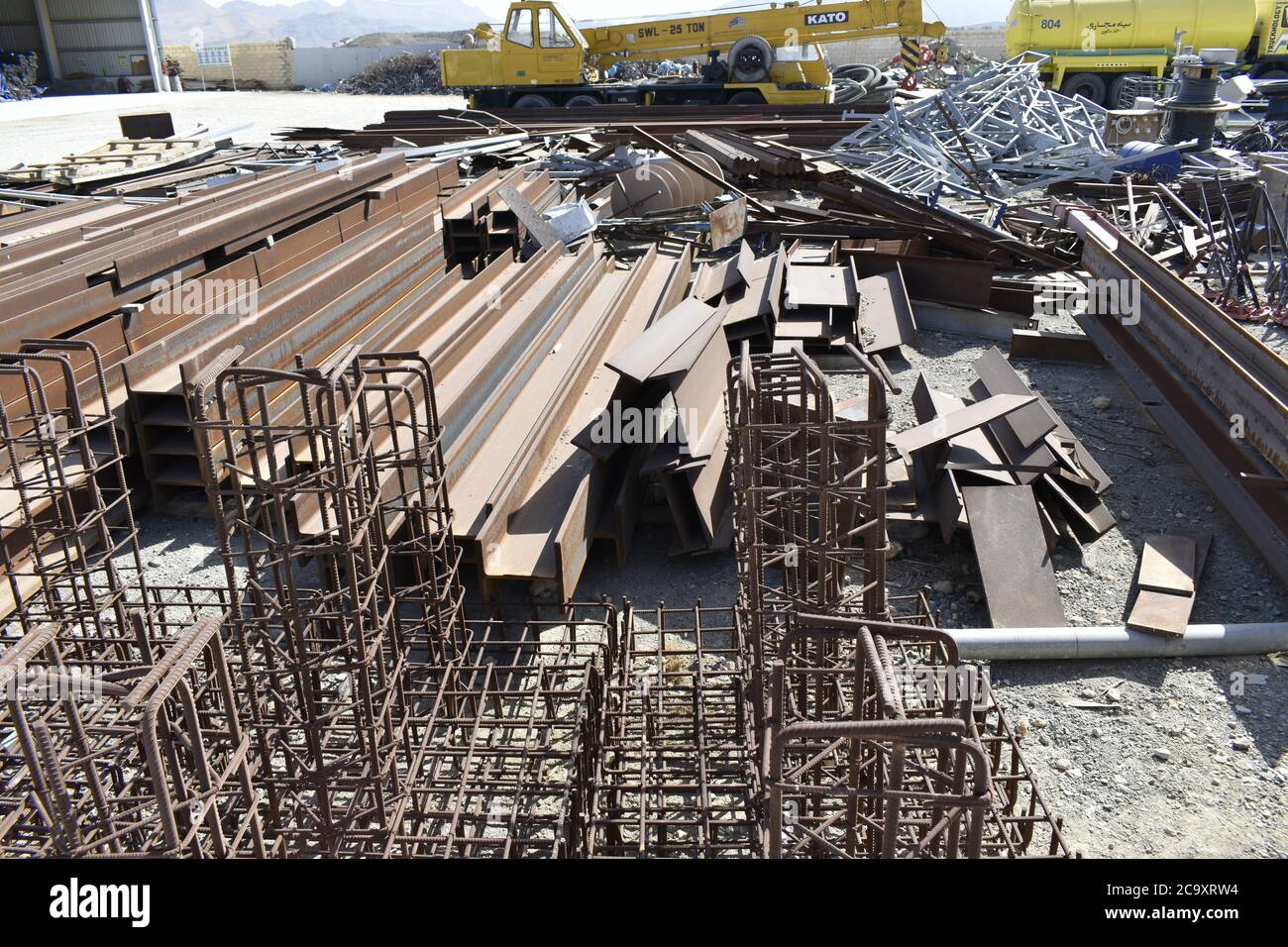 Muscat, Oman - 08-08-2020 : Industrial Wastages and scrabs in the ...