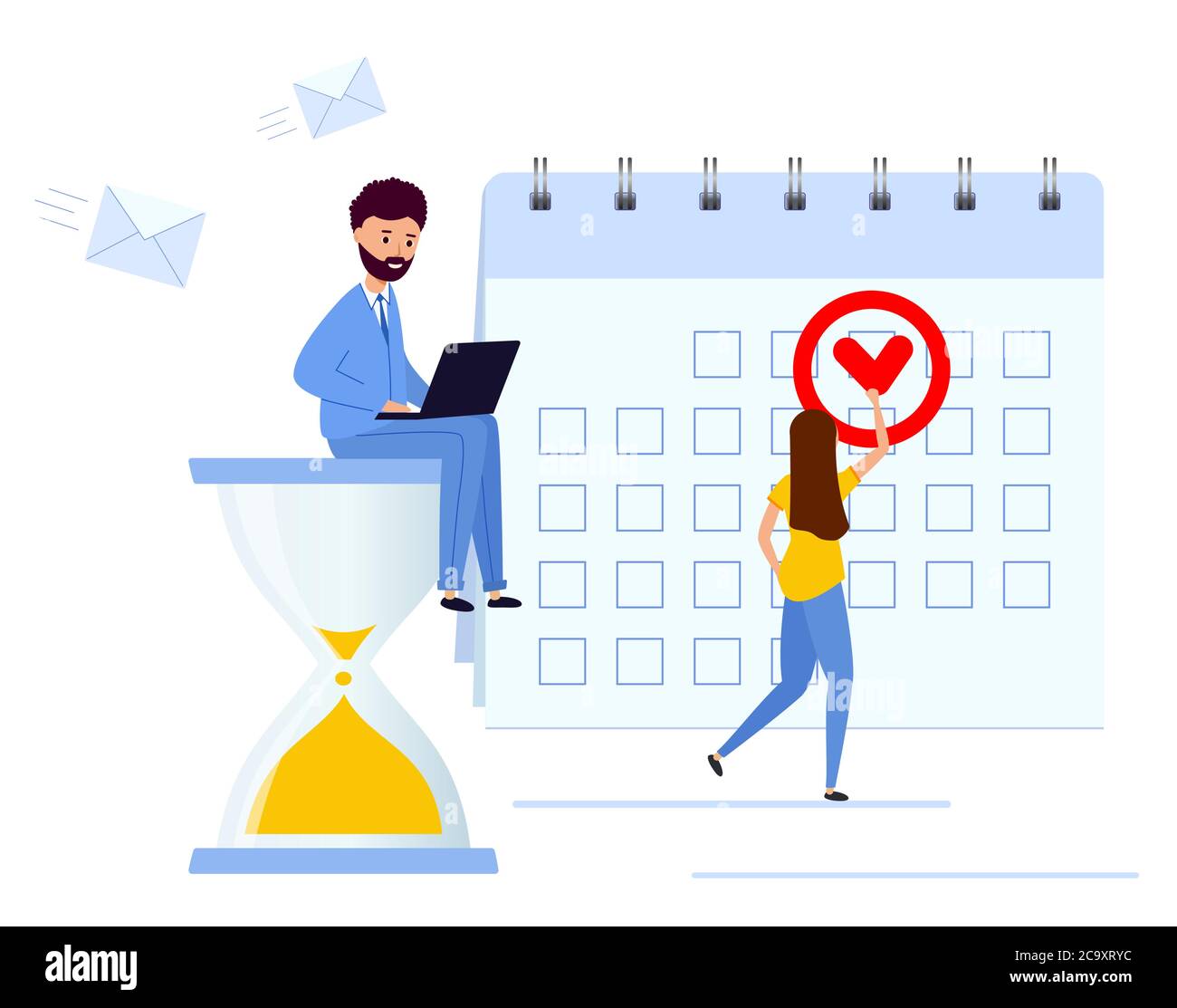 Office deadline man scheduled hi-res stock photography and images - Alamy