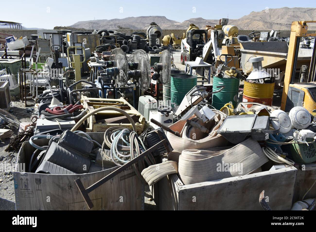 Muscat, Oman - 08-08-2020 : Industrial Wastages and scrabs in the ...