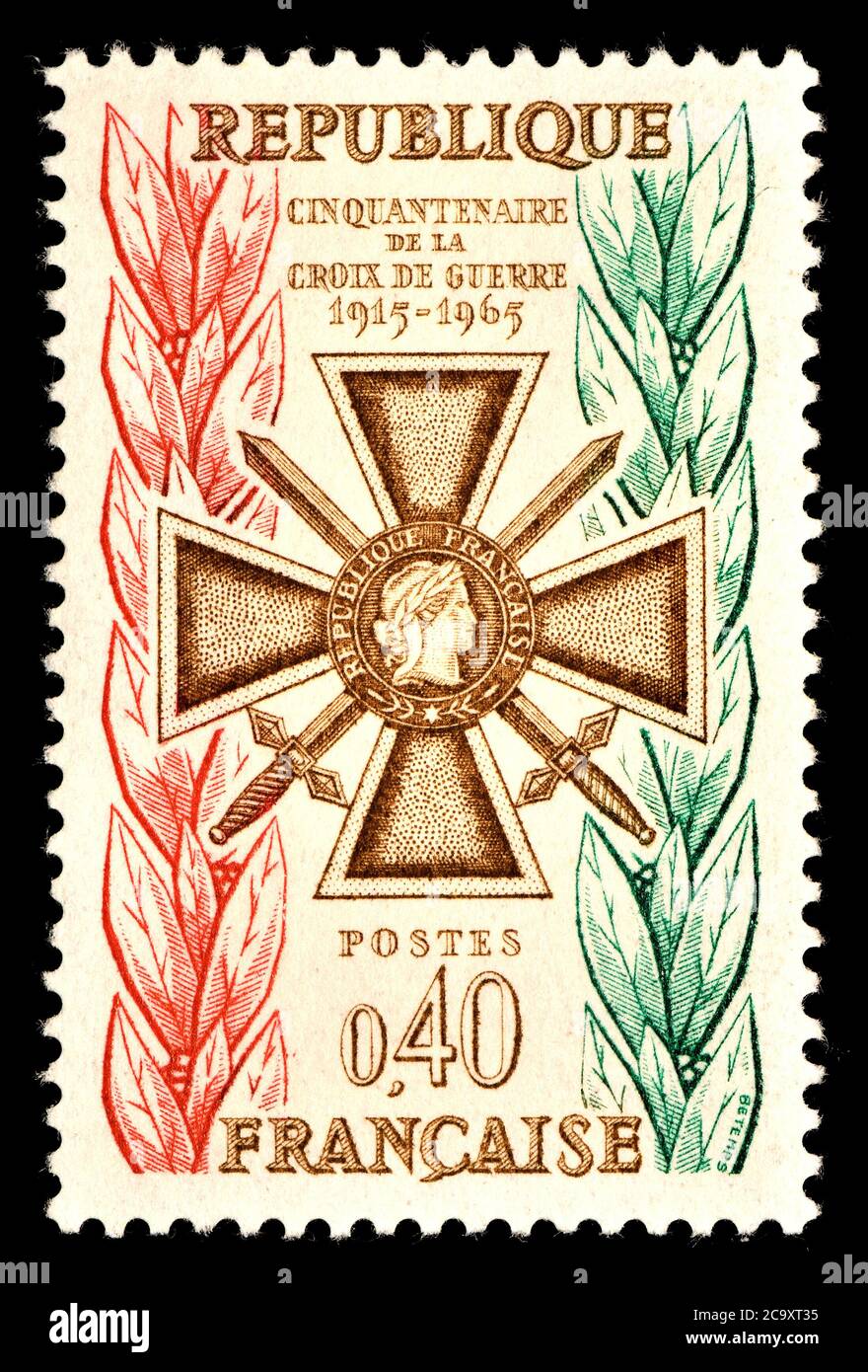 Military medal croix de guerre hi-res stock photography and images - Alamy