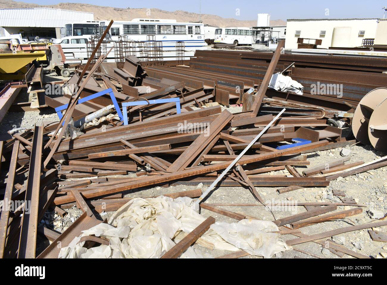 Muscat, Oman - 08-08-2020 : Industrial Wastages and scrabs in the ...