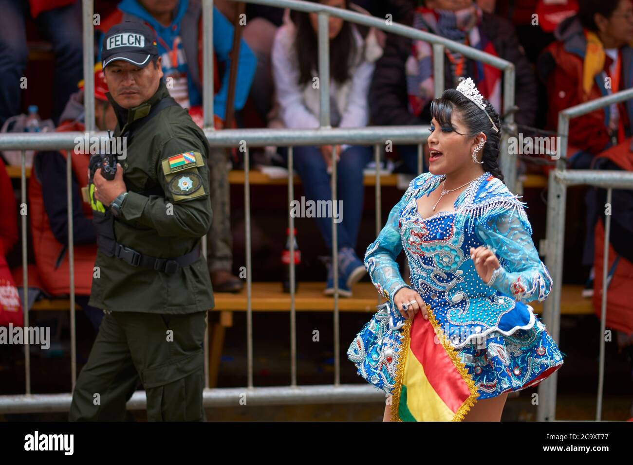 Diablada dancers in ornate costumes parade through the mining city of ...