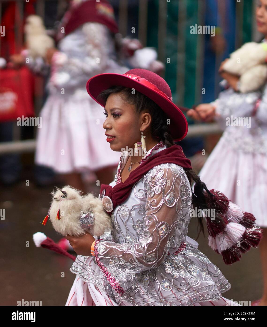 Llamerada dancers in ornate costumes performing as they parade through ...