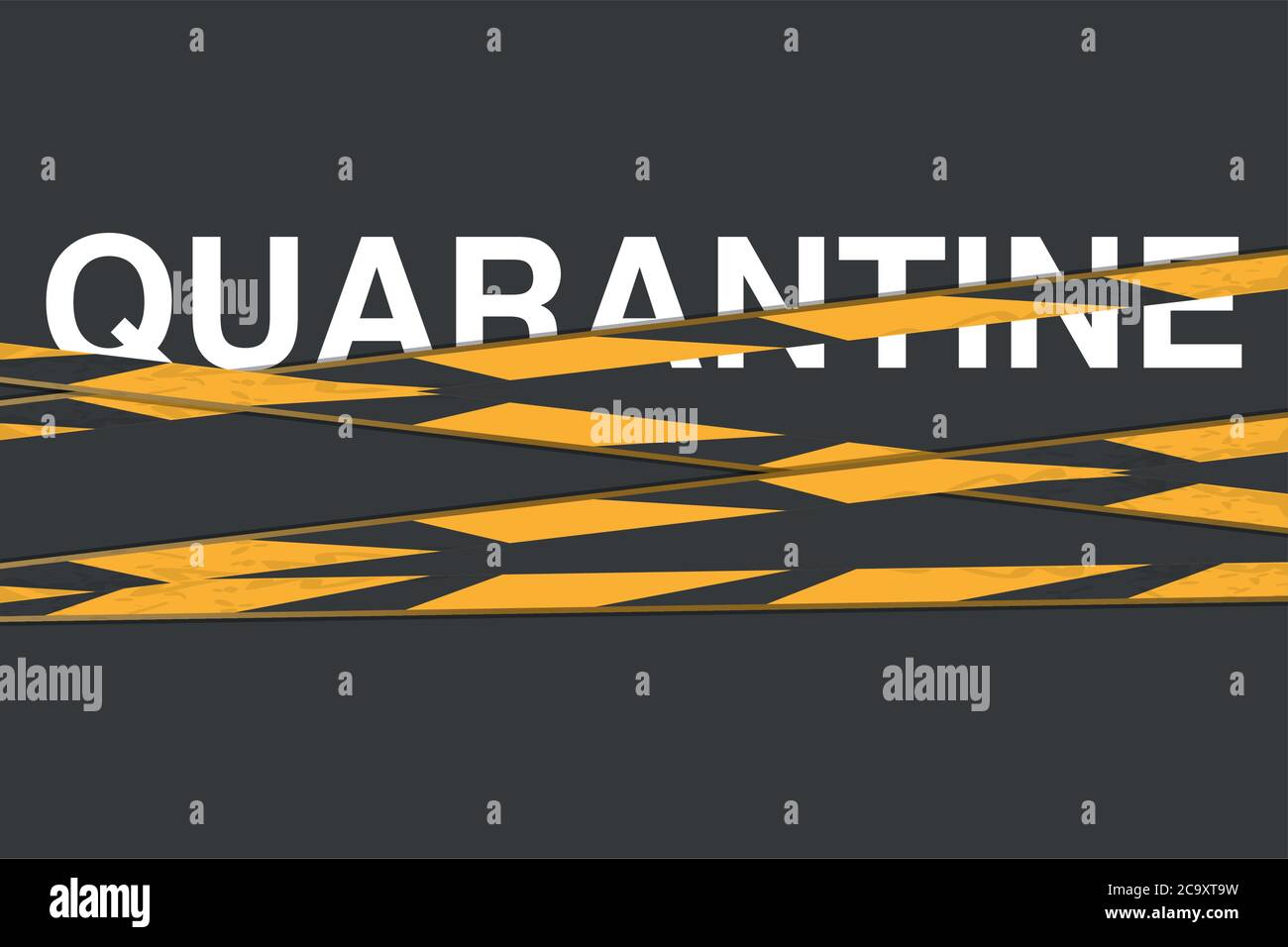 stop coronavirus outbreak or covid 19, quarantine banner vector ...