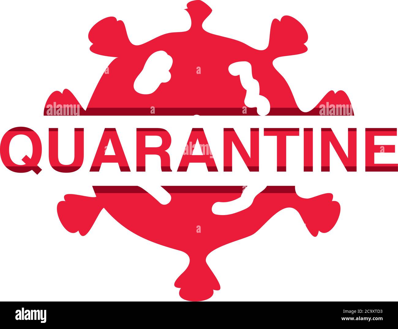 stop coronavirus outbreak or covid 19, quarantine banner vector ...