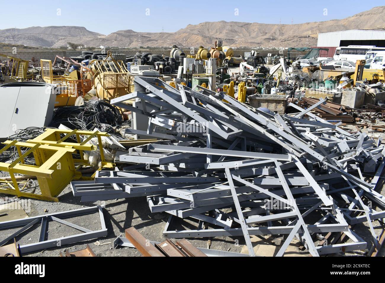 Muscat, Oman - 08-08-2020 : Industrial Wastages and scrabs in the ...