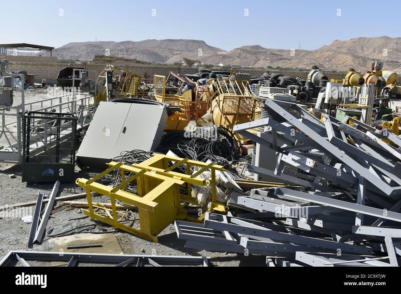Muscat, Oman - 08-08-2020 : Industrial Wastages and scrabs in the ...