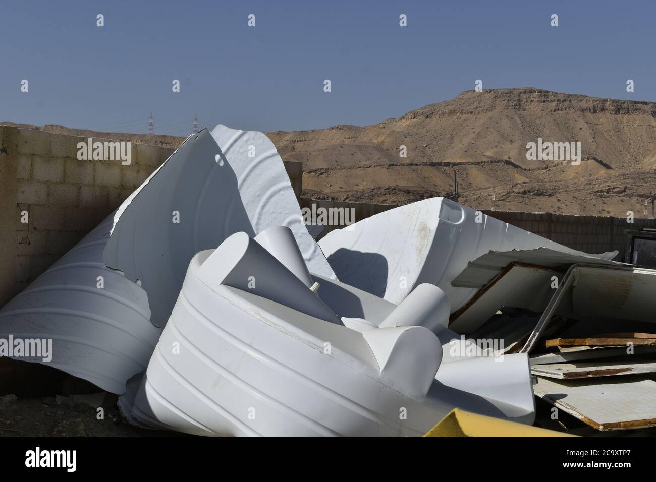 Muscat, Oman - 08-08-2020 : Industrial Wastages and scrabs in the ...
