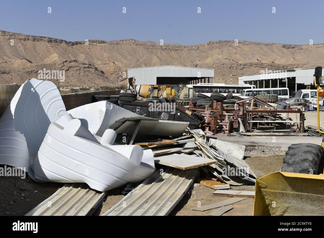 Muscat, Oman - 08-08-2020 : Industrial Wastages and scrabs in the ...
