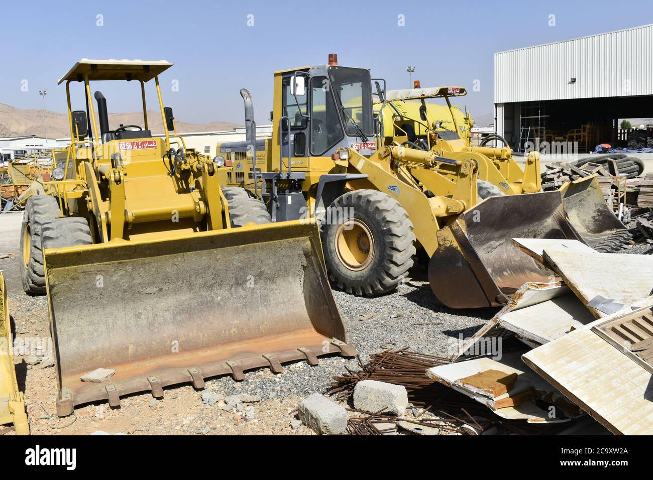 Muscat, Oman - 08-08-2020 : Industrial Wastages and scrabs in the ...