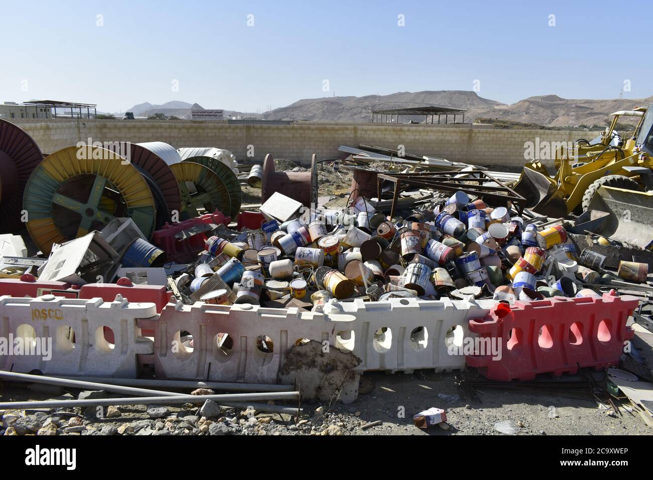 Muscat, Oman - 08-08-2020 : Industrial Wastages and scrabs in the ...