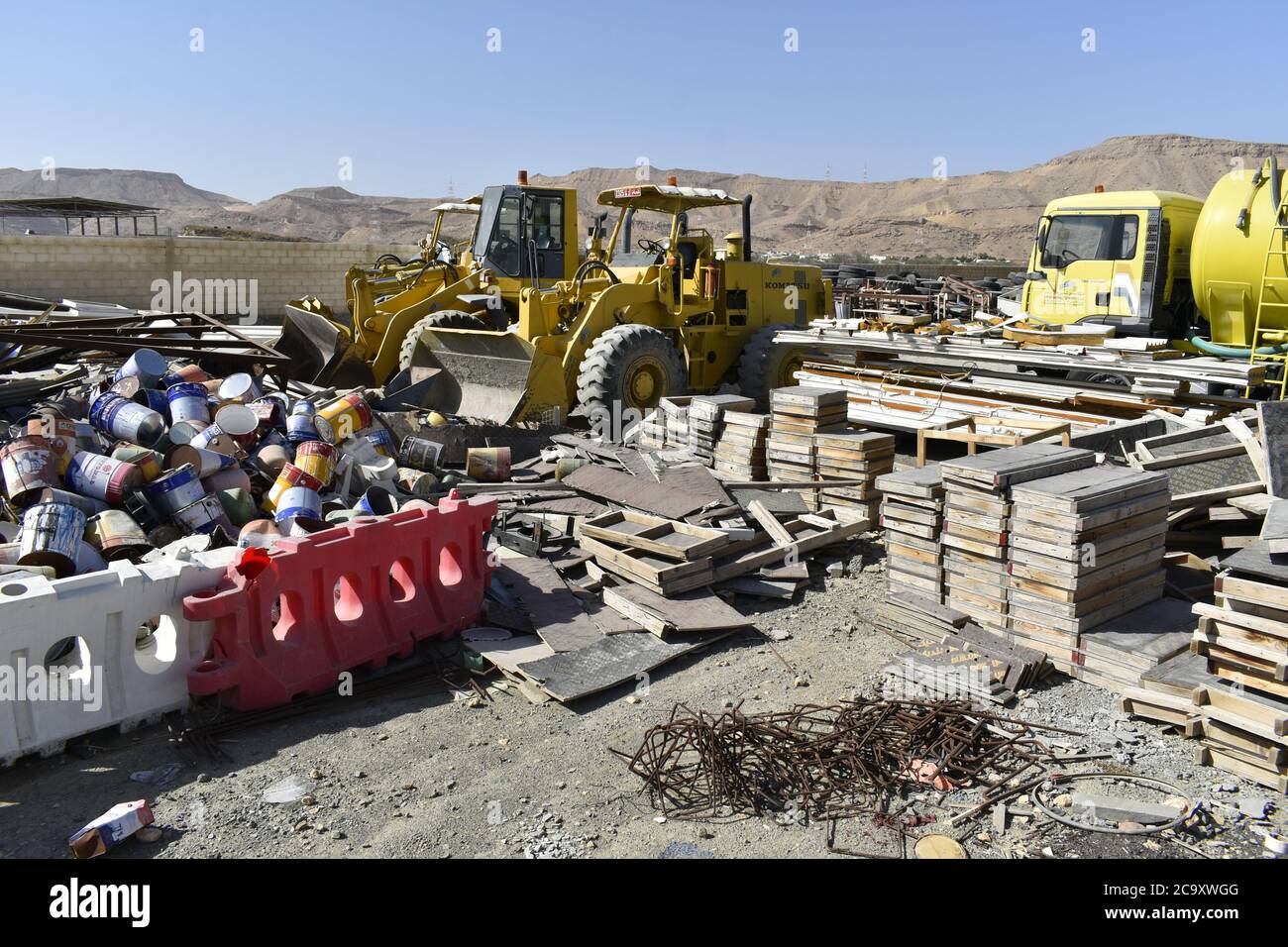 Muscat, Oman - 08-08-2020 : Industrial Wastages and scrabs in the ...