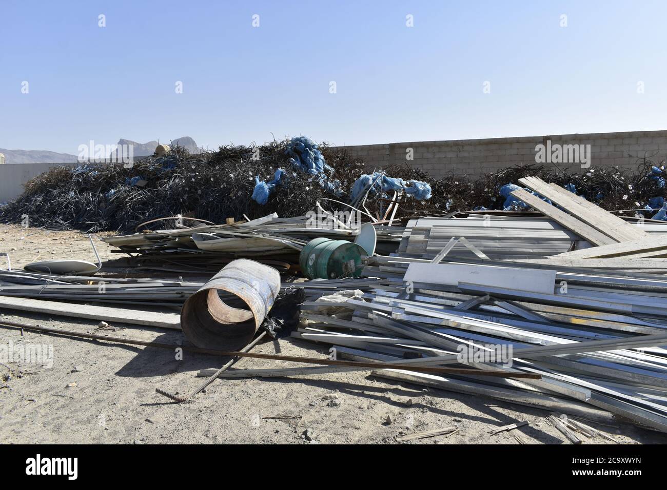 Muscat, Oman - 08-08-2020 : Industrial Wastages and scrabs in the ...