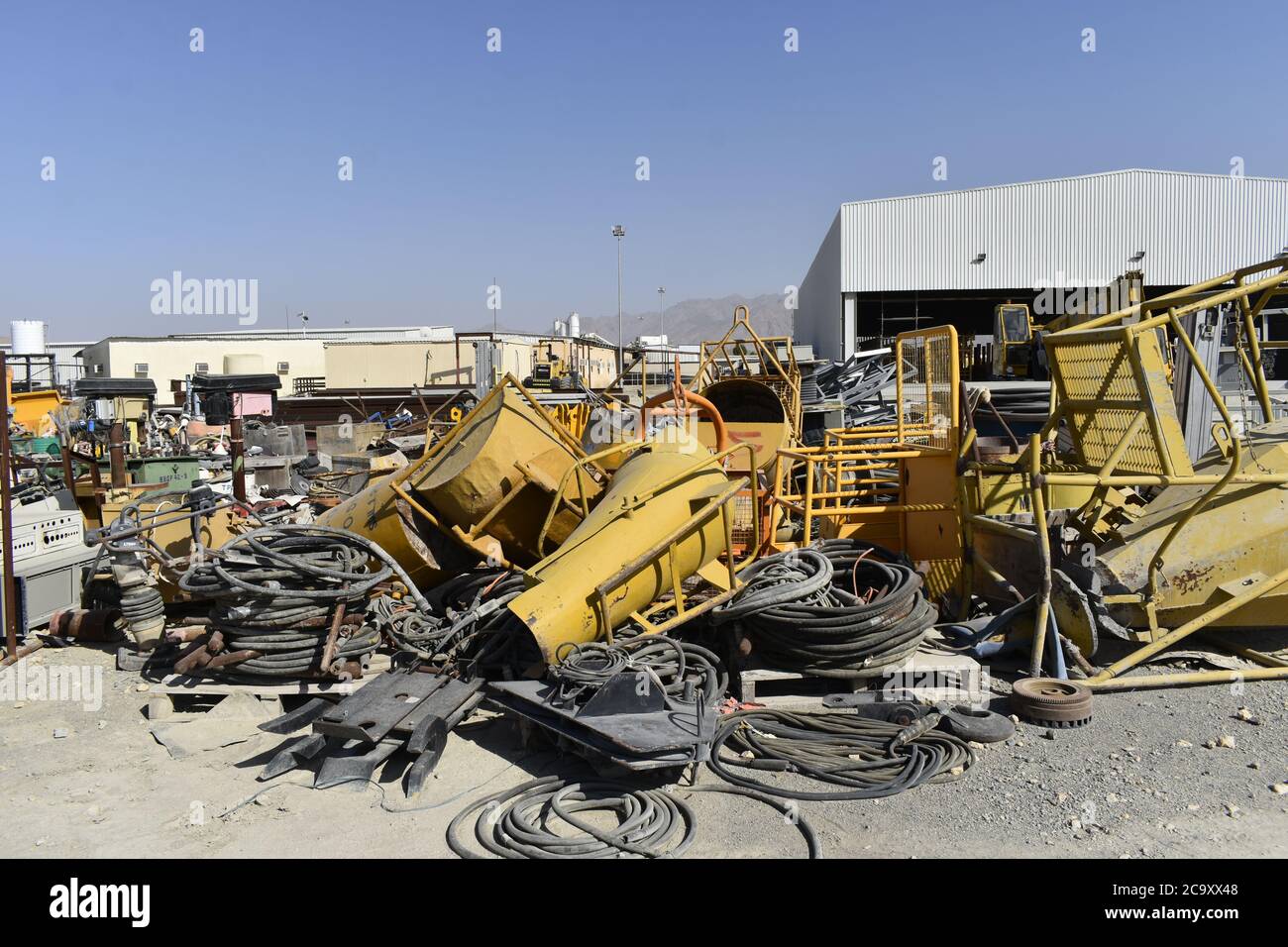 Muscat, Oman - 08-08-2020 : Industrial Wastages and scrabs in the ...