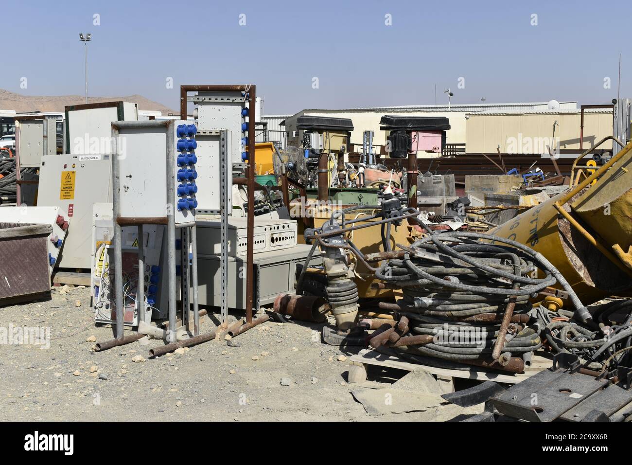 Muscat, Oman - 08-08-2020 : Industrial Wastages and scrabs in the ...
