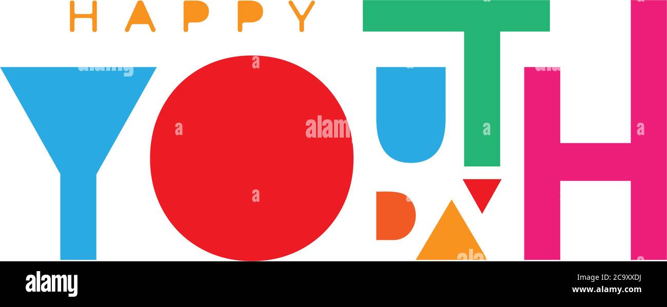 Illustration design for celebrating youth day event. logo and poster ...