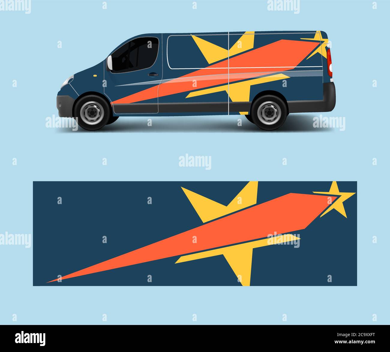 cargo van wrap vector, Graphic abstract stripe designs for wrap ...