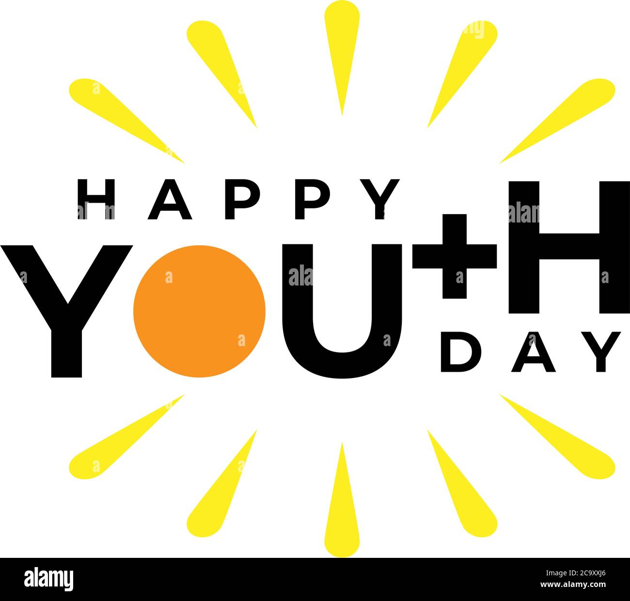Illustration design for celebrating youth day event. logo and poster ...