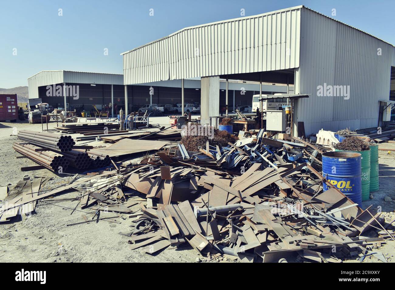 Muscat, Oman - 08-08-2020 : Industrial Wastages and scrabs in the ...