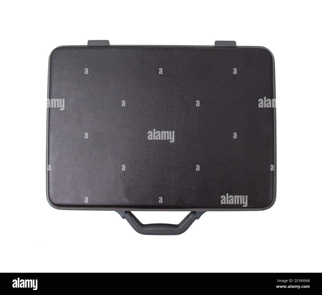 Black modern plastic case for money and other organizers on white ...