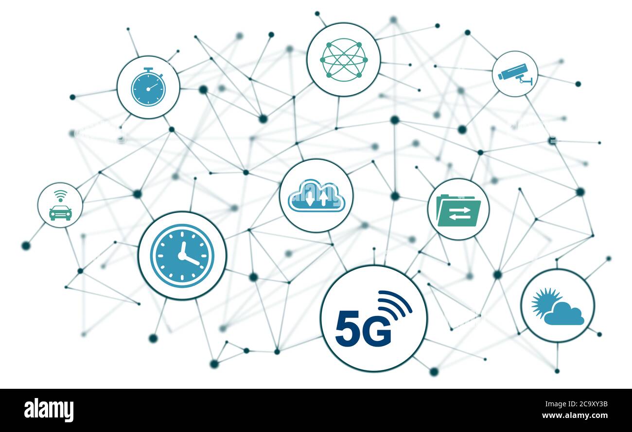 Concept future technology 5g Cut Out Stock Images & Pictures - Alamy