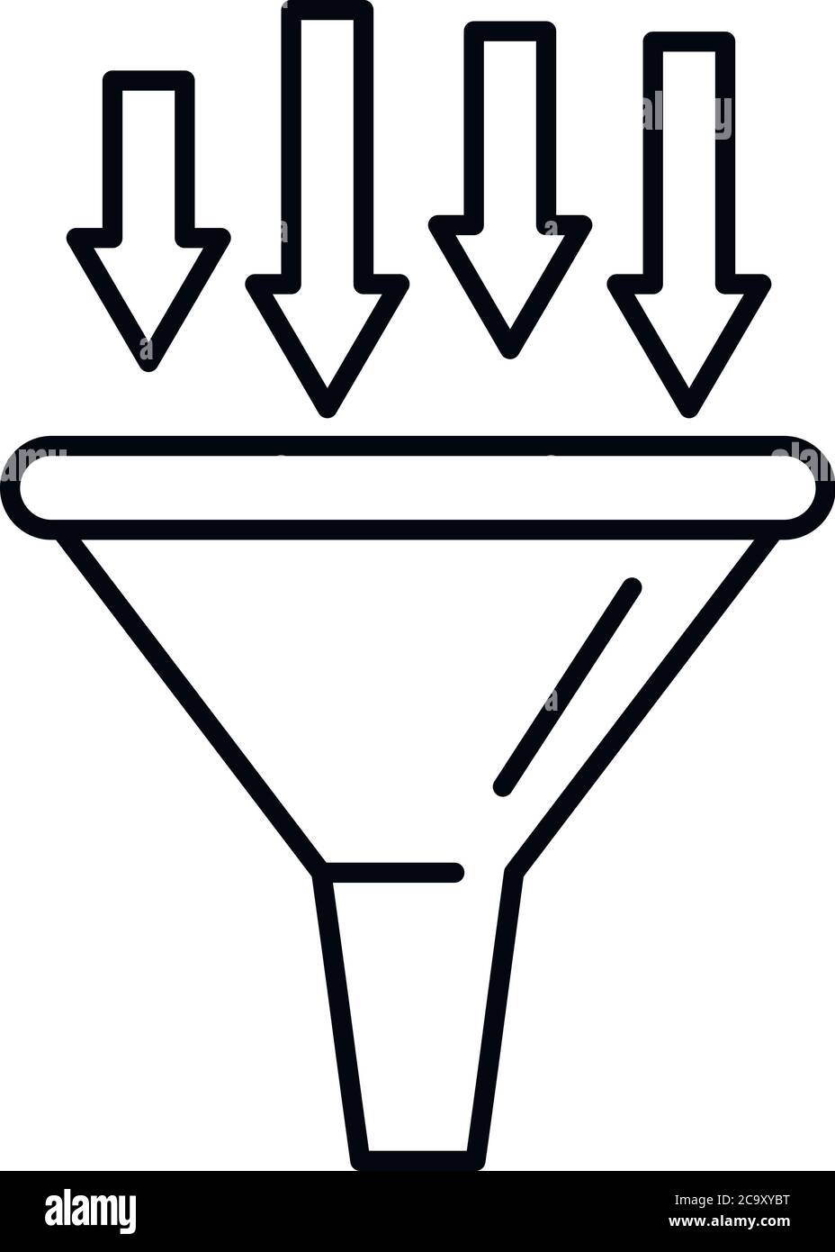 Conversion rate funnel icon. Outline conversion rate funnel vector icon ... Conversion rate funnel icon. Outline conversion rate funnel vector icon ...