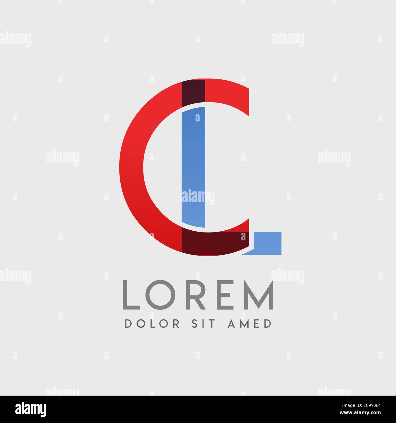 CL logo letters with blue and red gradation Stock Vector Image & Art ...